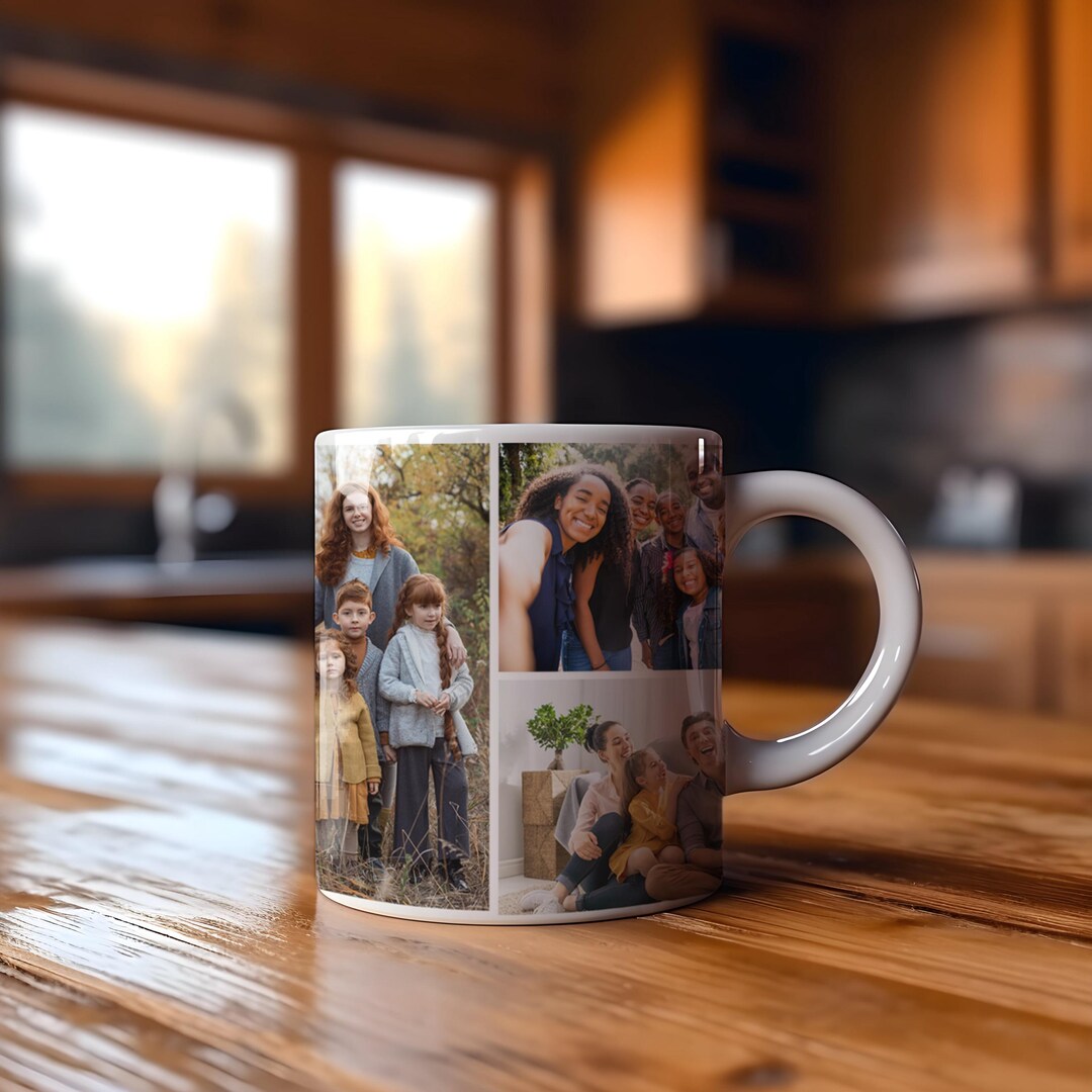 Personalized Picture Collage Mug, Custom Photo Coffee Mug - Etsy