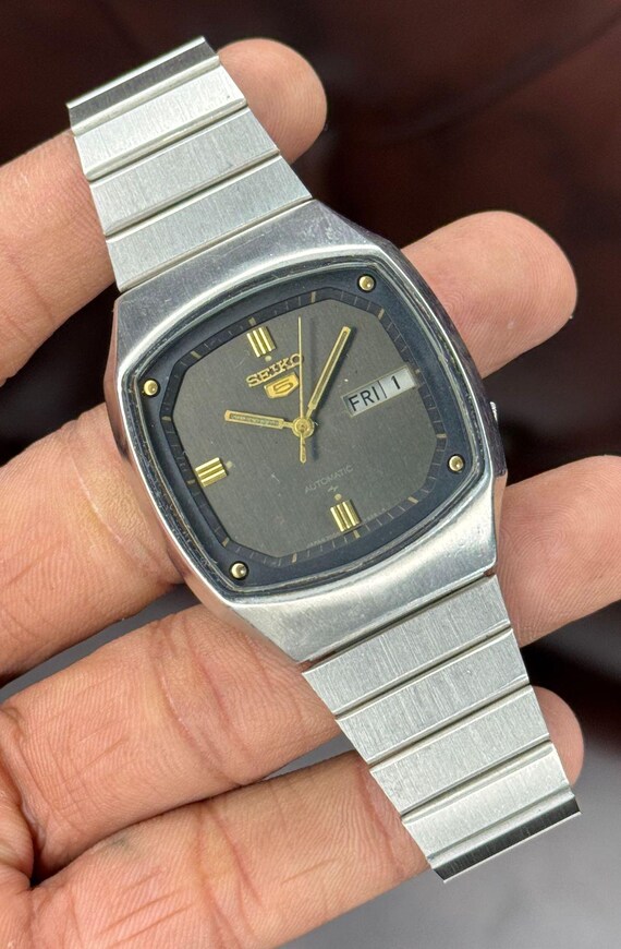 Rare Vintage Seiko 5 Automatic Stainless Steel Wristw… - Gem
