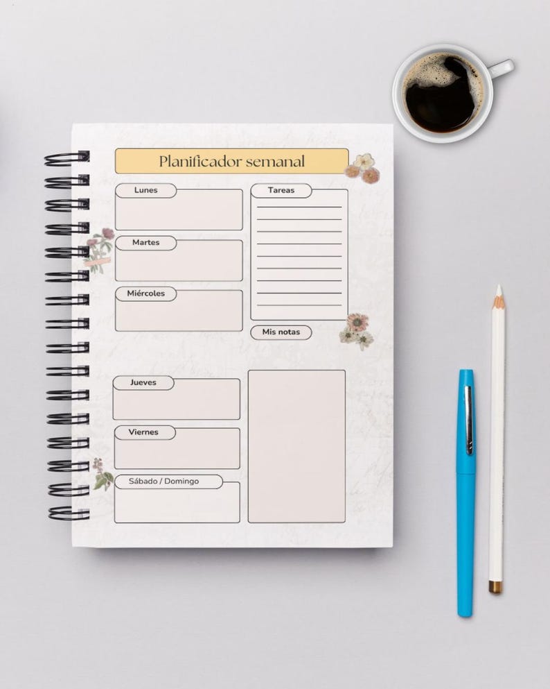 2026 Printable Planner in Spanish | Downloadable PDF Planner - Monthly ...