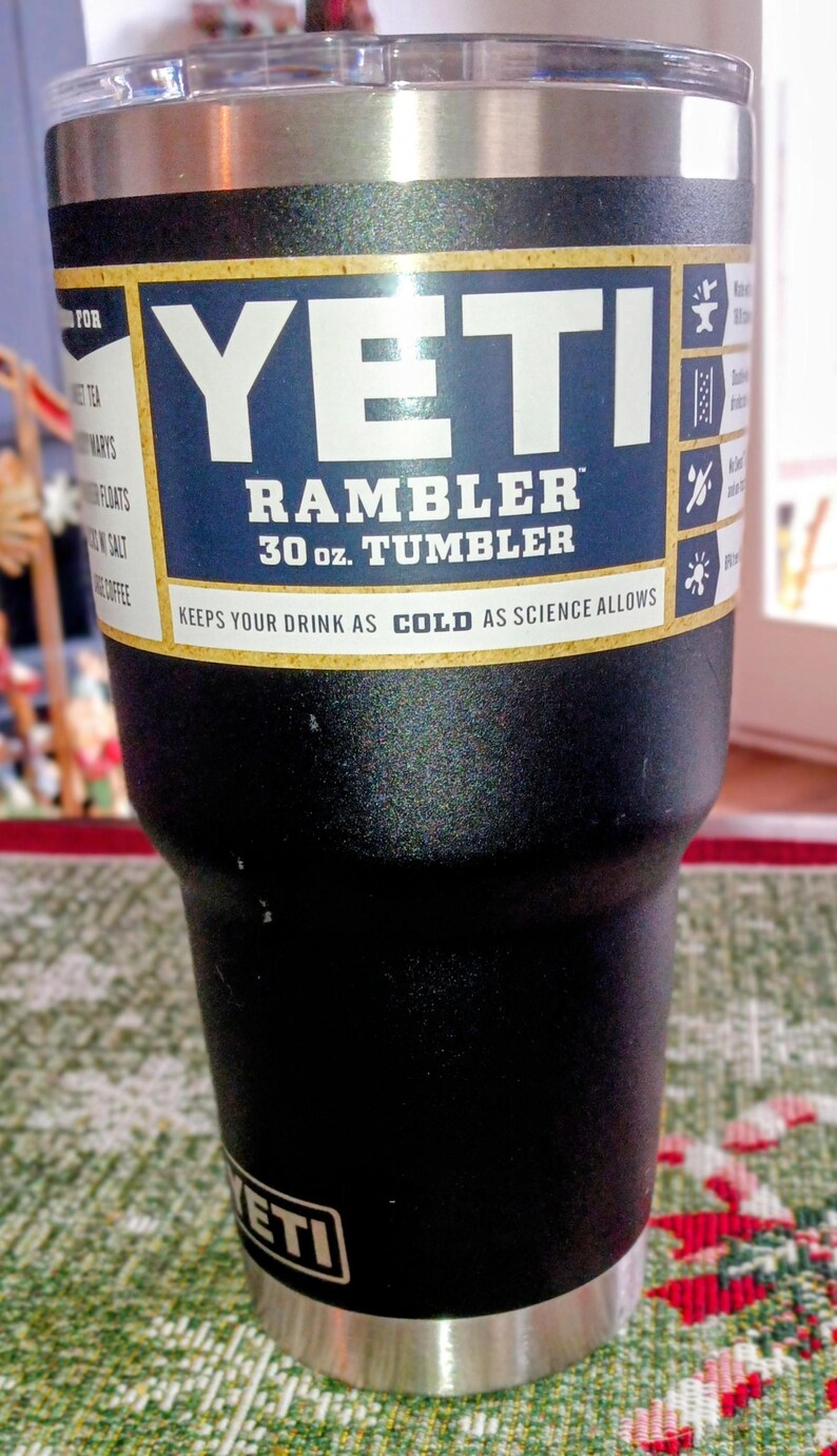 YETI RAMBLER 30 Oz Tumbler Black - Etsy