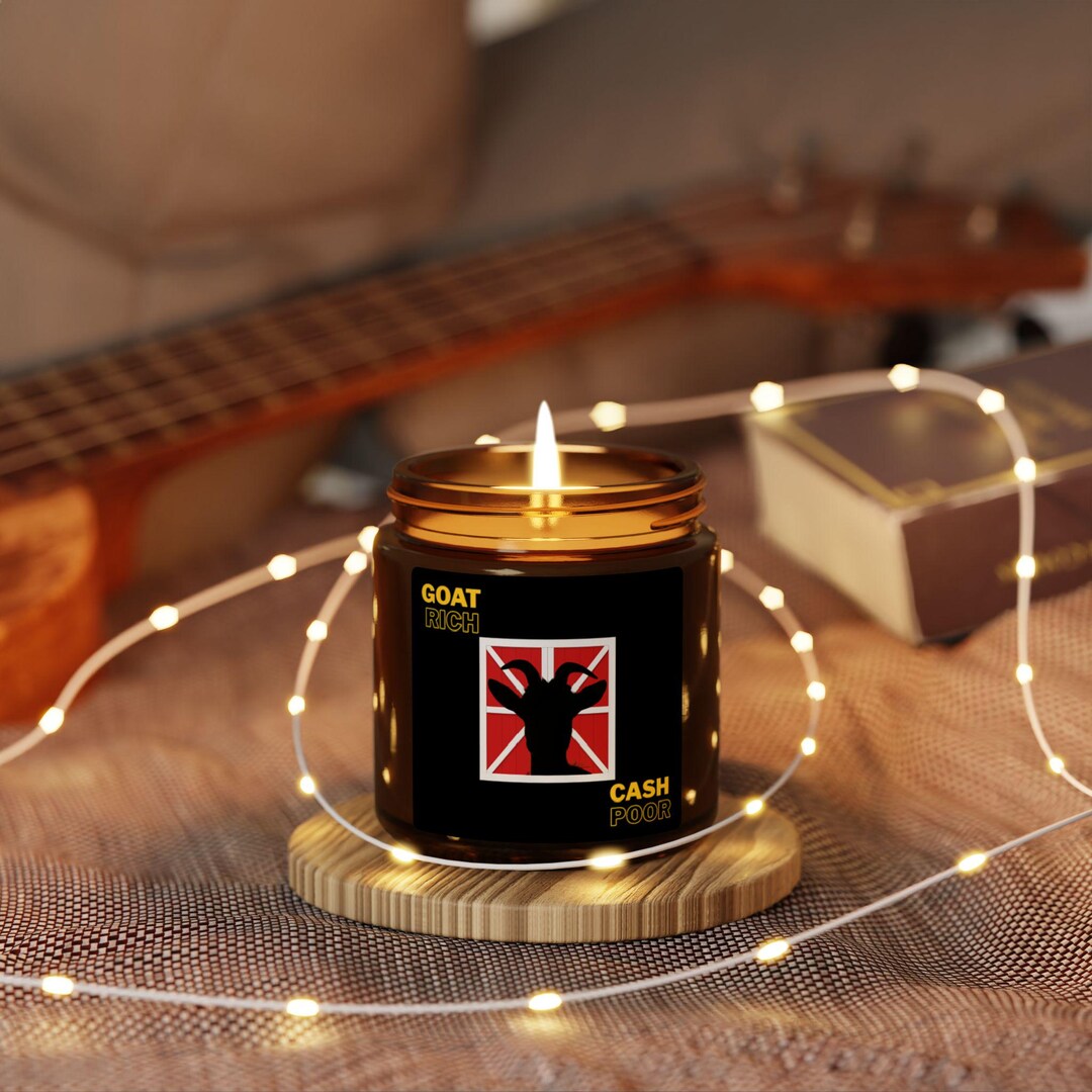 Goat Rich Cash Poor Candle | Farmhouse Soy Jar Candle - Etsy