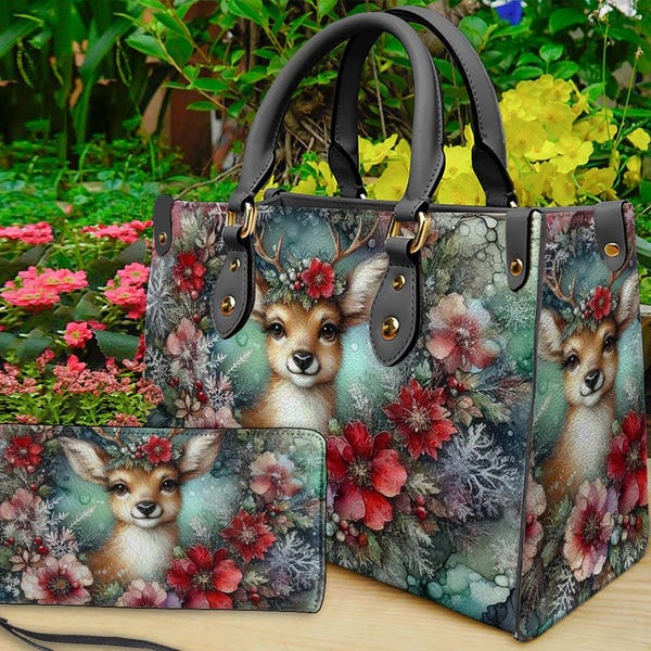 Deer Print Purse - Etsy