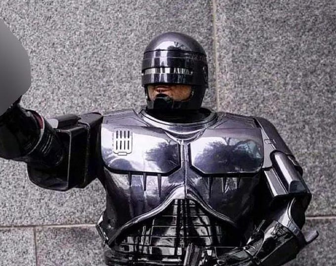 Robocop Helmet Costume - Etsy Canada