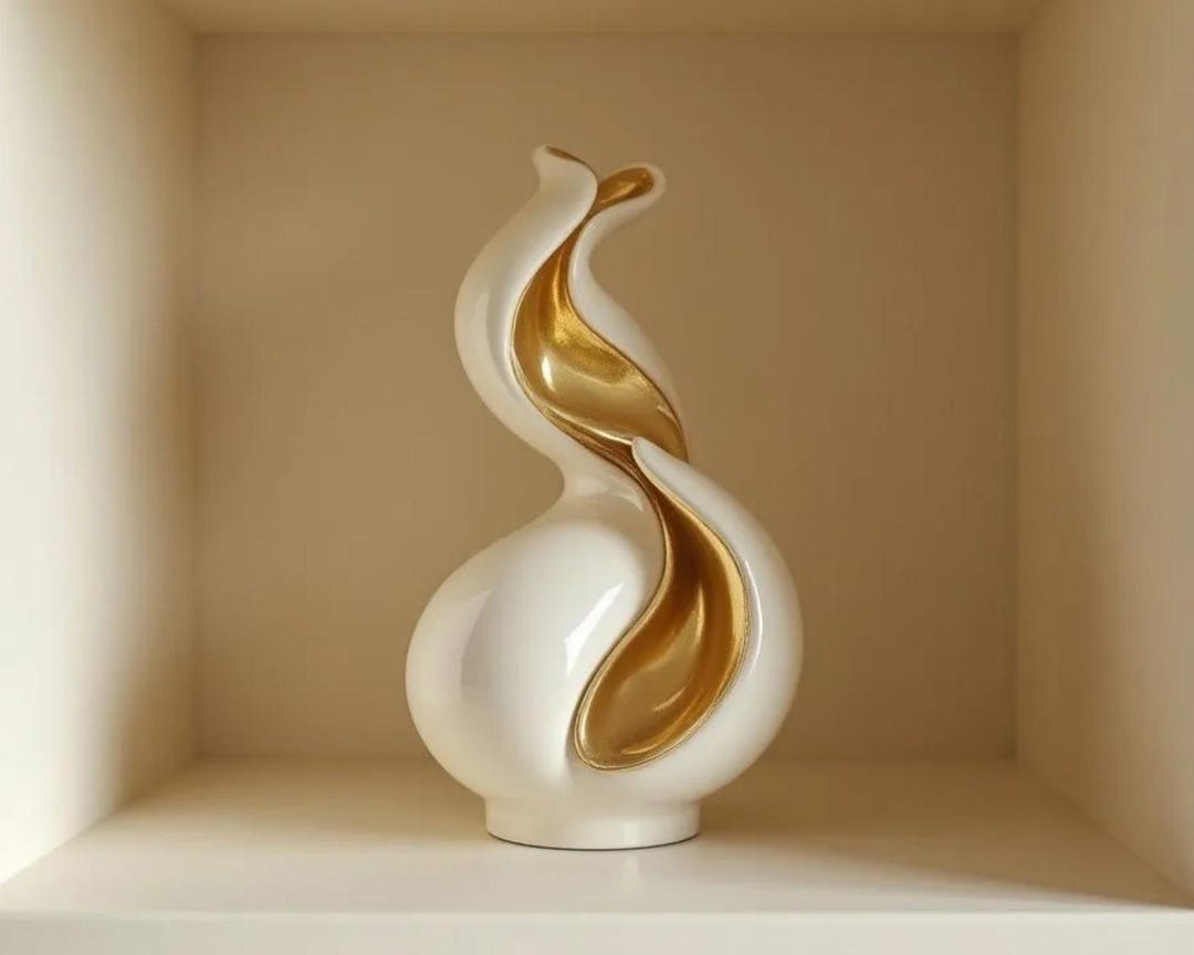 3d Printed Abstract Sculpture of a Drop | Modern Minimalist Decor for ...