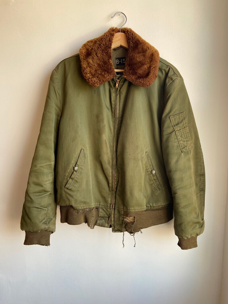 40s WWII B-15 Bomber Jacket | Etsy