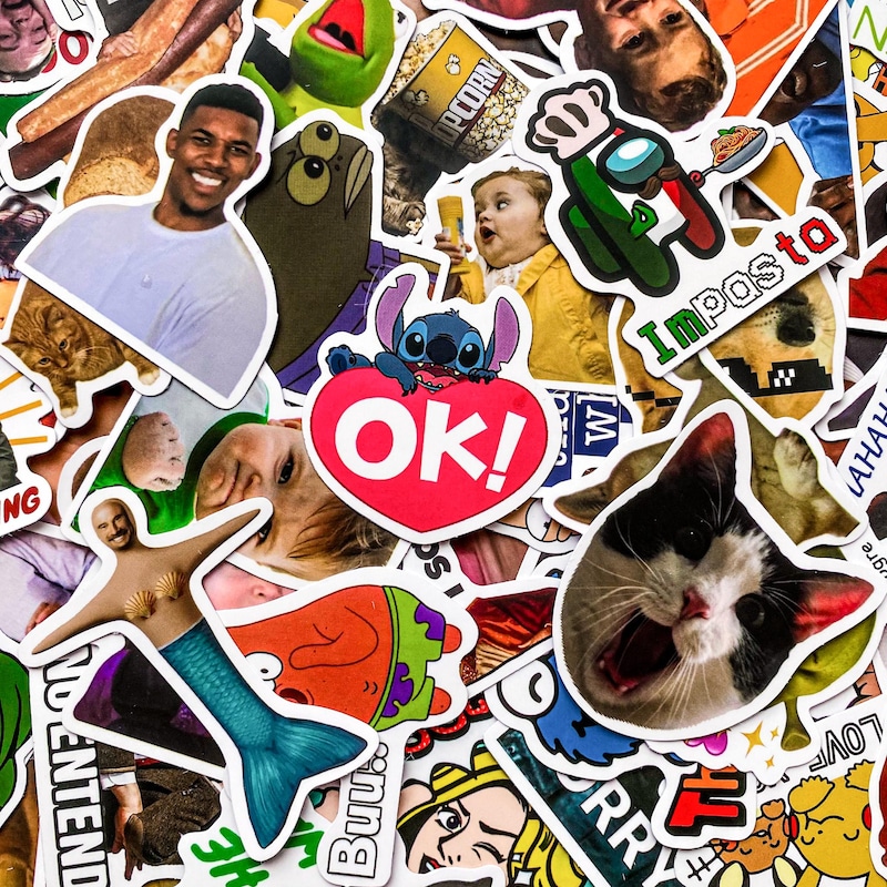Meme Reaction Stickers - Etsy