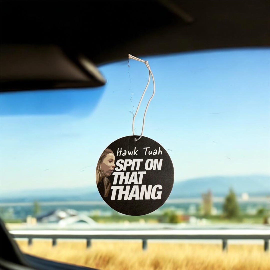 Meme Hawk Tuah Airfreshener | Famous Funny Car Decor | Christmas Gift ...