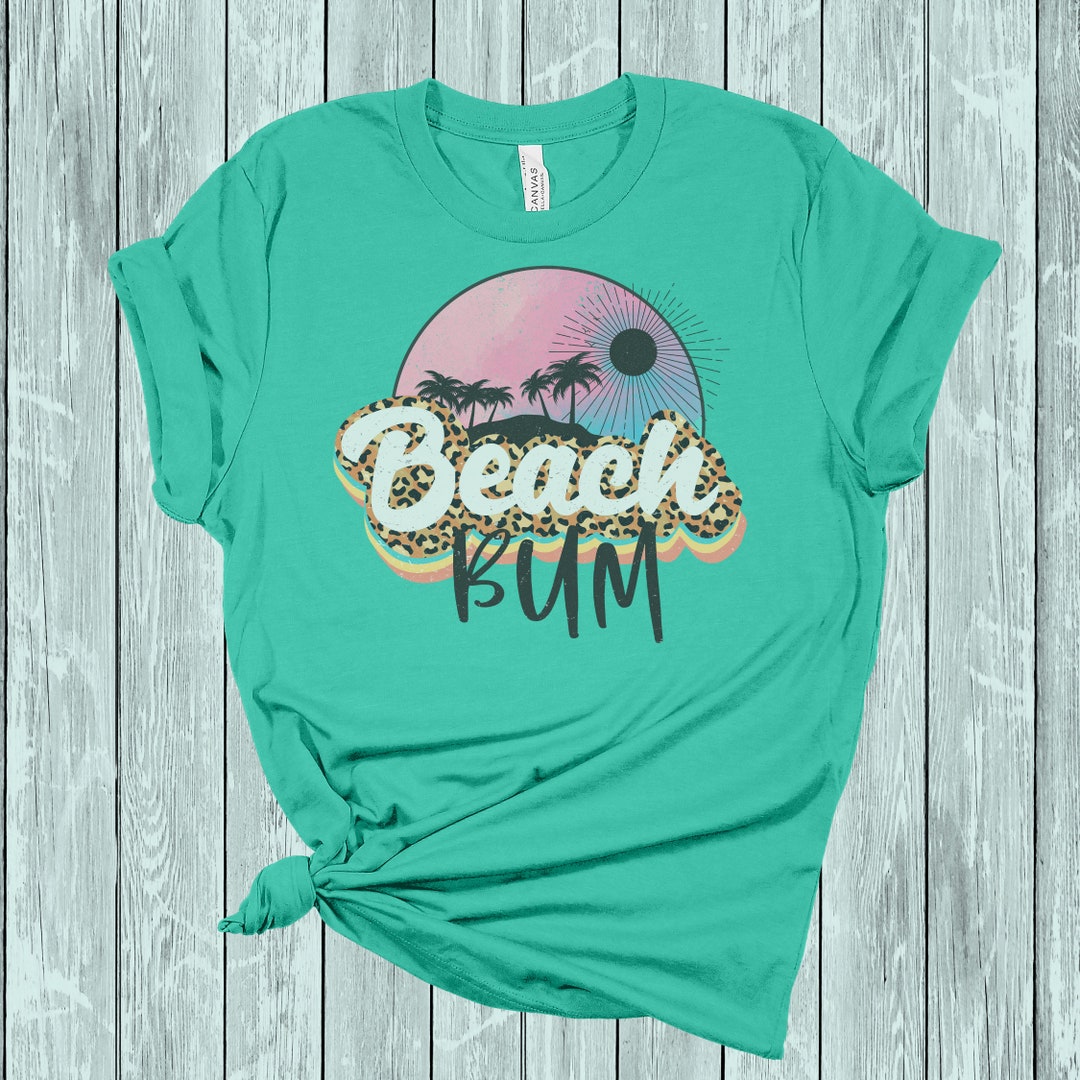 Beach Bum Tee, Graphic Shirt, Womens Tshirt, Mens T-shirt, Summer Top ...