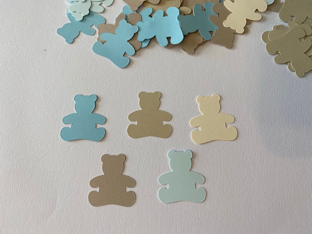 Teddy Bear Confetti: We Can Bearly Wait Boy Baby Shower, Birthday Party ...