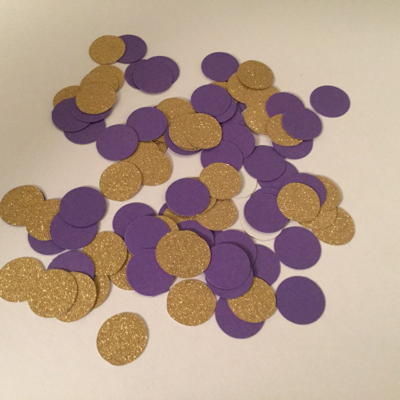 Purple Confetti - Etsy
