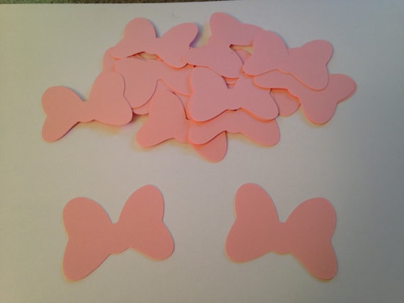 48 Large Minnie Mouse Bow Die Cut Bow Cutout Confetti Embellishment ...