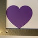30 Count Purple Heart Cut Outs, Heart Die Cuts, Valentine Confetti ...