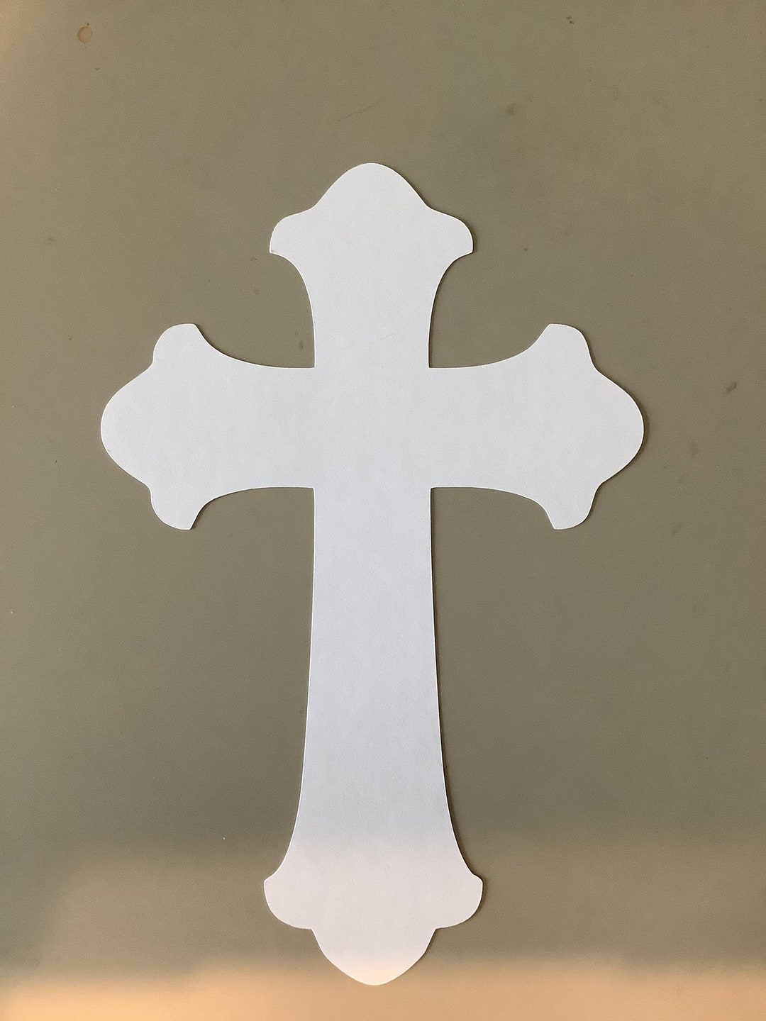 10 Paper Cross Die Cut 8 Inch Cross Cut Out Christmas Crafts Paper ...