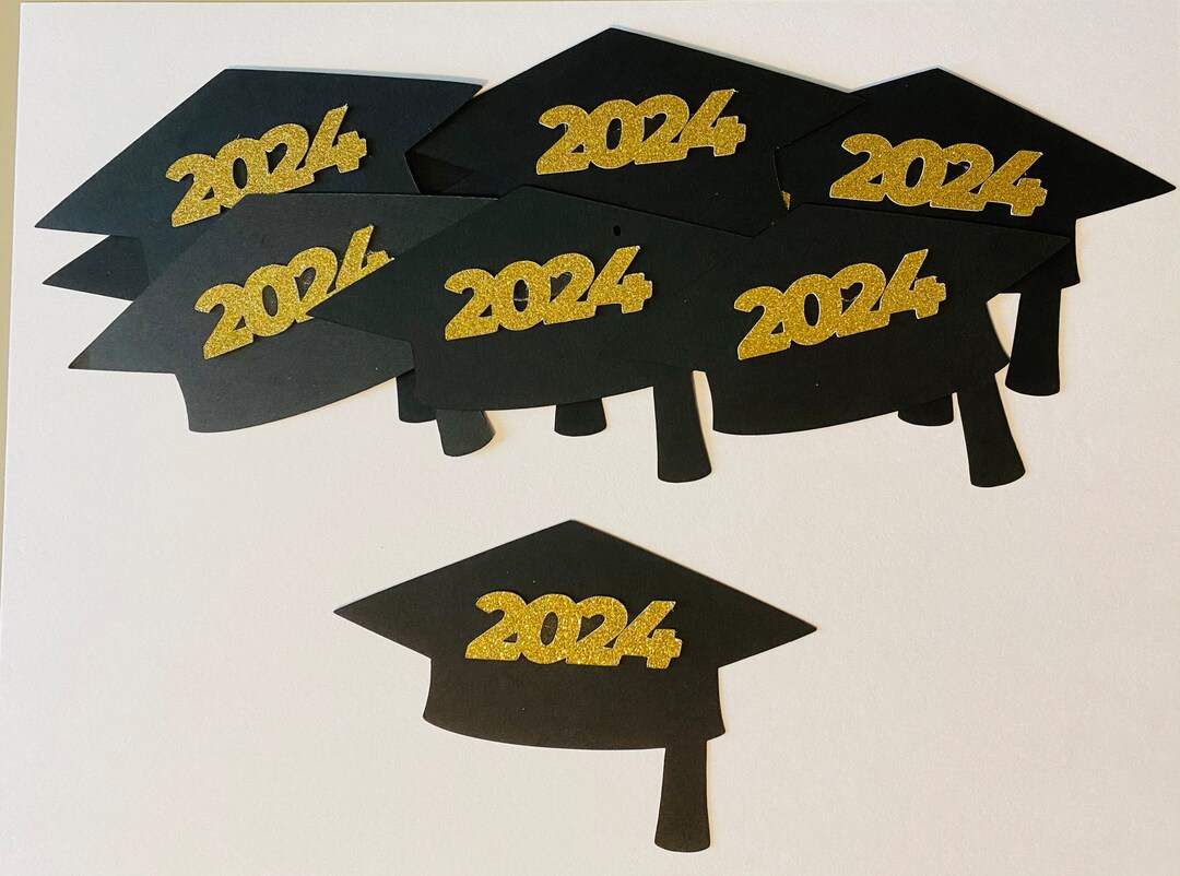 4 Inch Graduation Cap Die Cuts, Graduation Cap Cut Out, Graduation ...