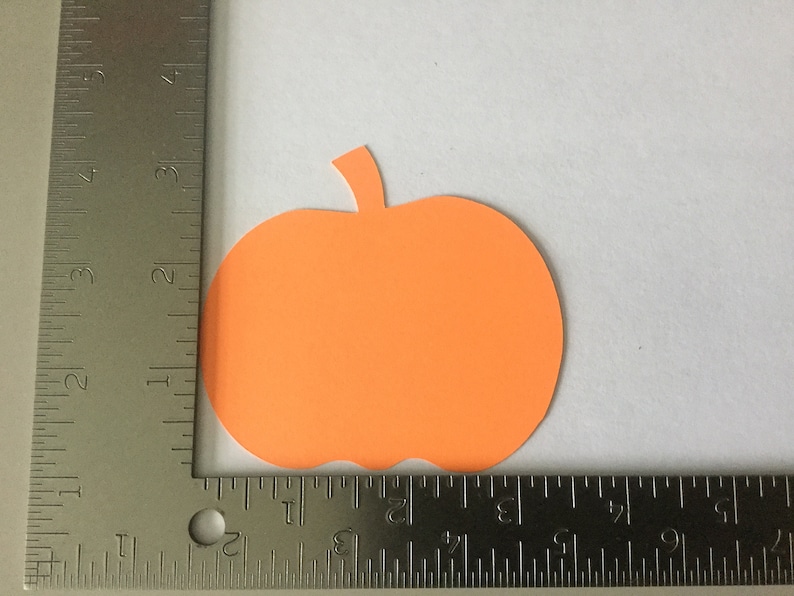 24 Orange Pumpkin Cut Outs Pumpkin Die Cuts Halloween Confetti | Etsy