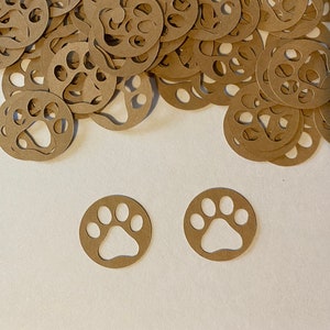 Paw Print Confetti Birthday Party 100 Pieces Dog Theme Animal Birthday ...