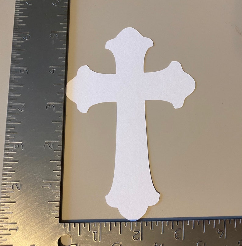 20 Paper Cross Die Cut 5 Inch Cross Cut Out Christmas Crafts - Etsy