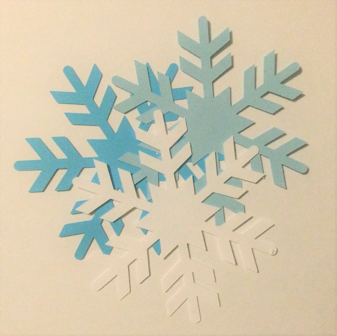 25 Snowflake Die Cut 4 Inch Snowflake Tag Christmas Crafts Snowflake ...