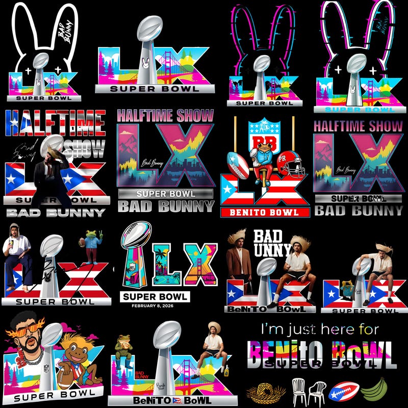 Bad Bunny Super Bowl Art - Etsy