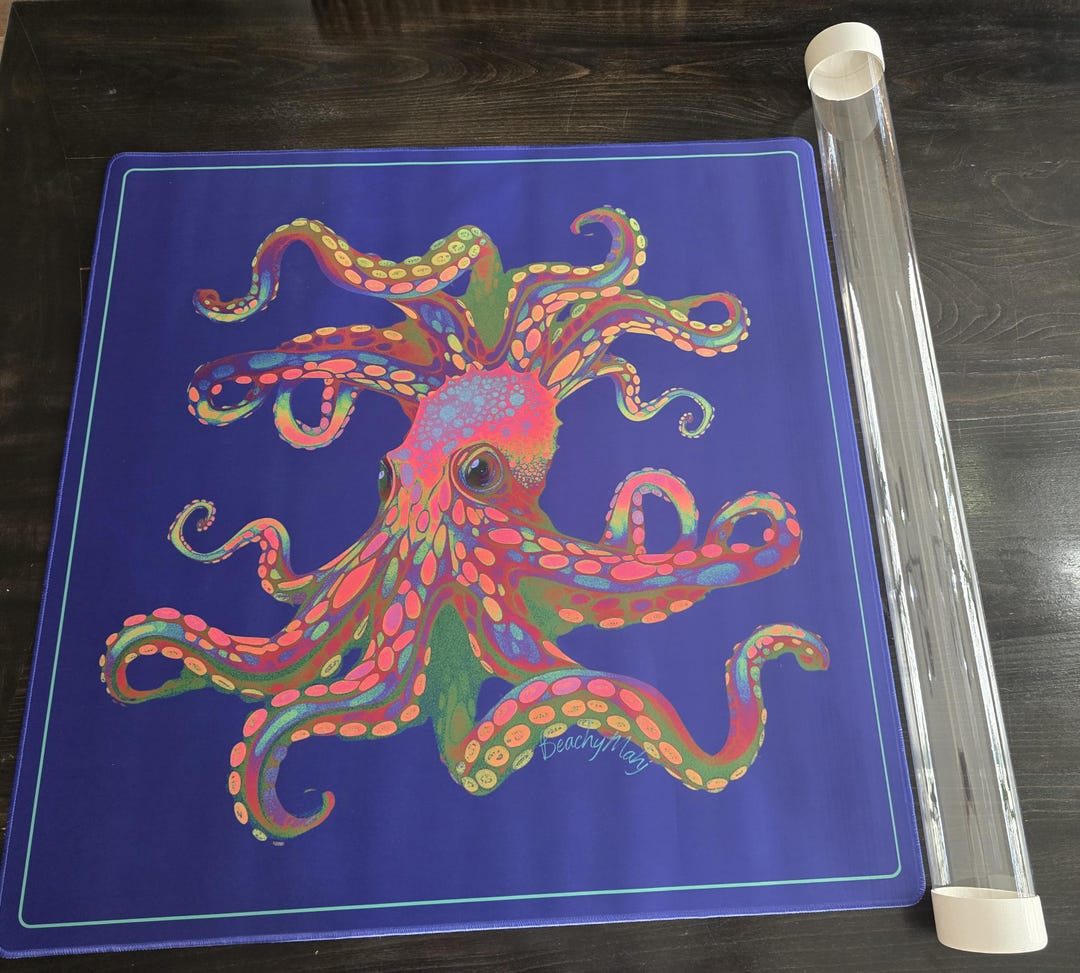 Octopus Mat - With Plastic Tube - Etsy