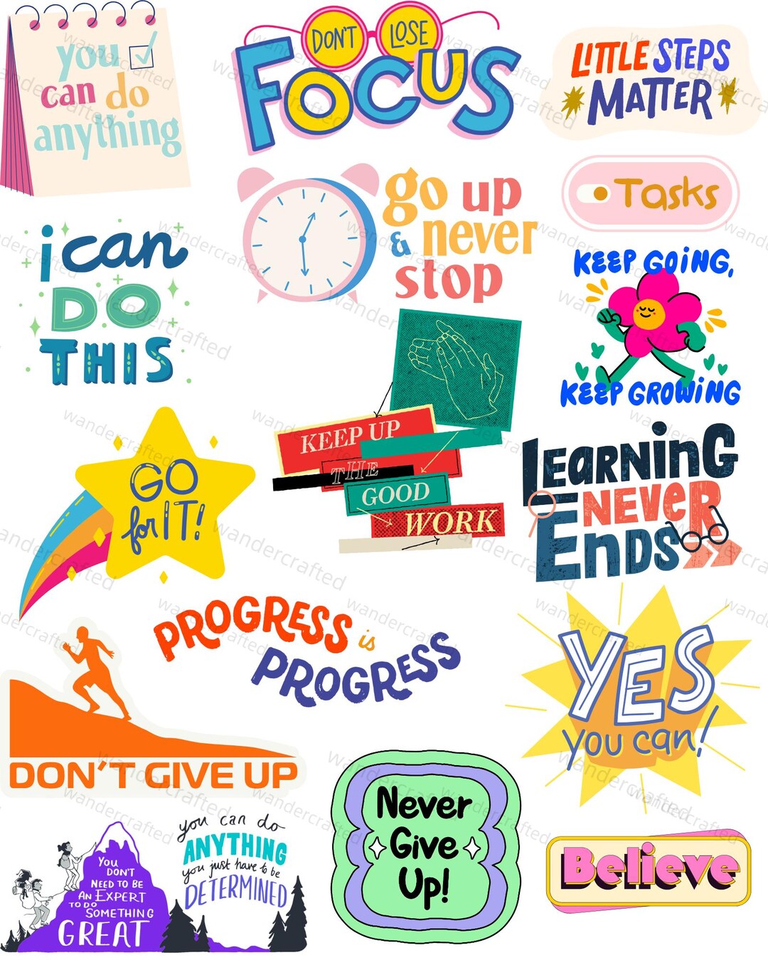 Vison Board CAREER Focus/goals Graphics | Digital Download ...