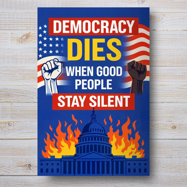 Printable Anti-trump Protest Sign Bundle, No Kings Posters,resist ...