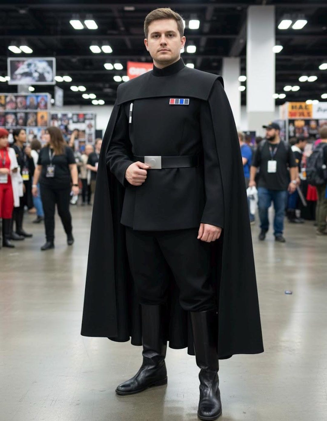 Imperial Officer Cosplay Costume – Galactic Empire, Black Uniform With ...