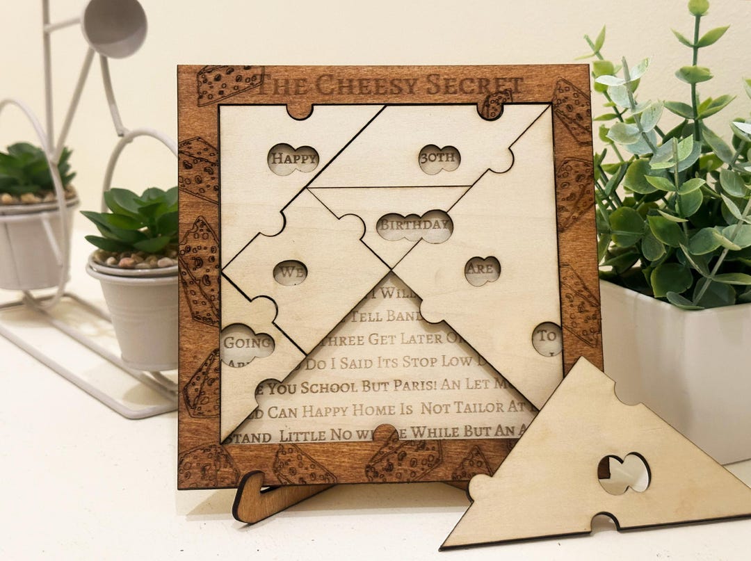 Personalised Holiday Announcement Reveal Puzzle | Custom Wooden ...