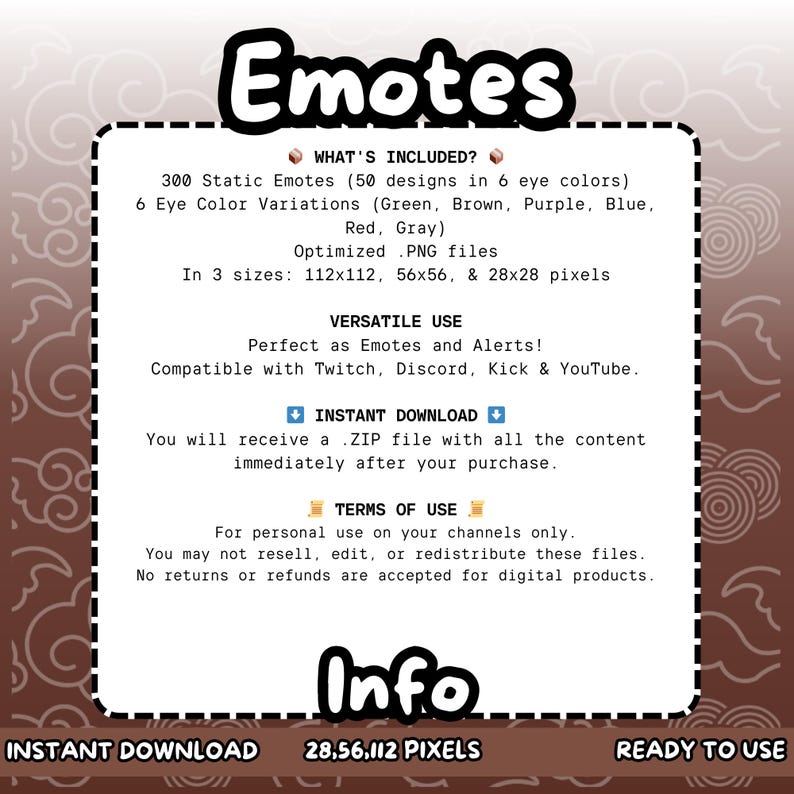 Twitch Emotes | 50 Brunette Chibi Girl Emotes Pack | Twitch Discord ...
