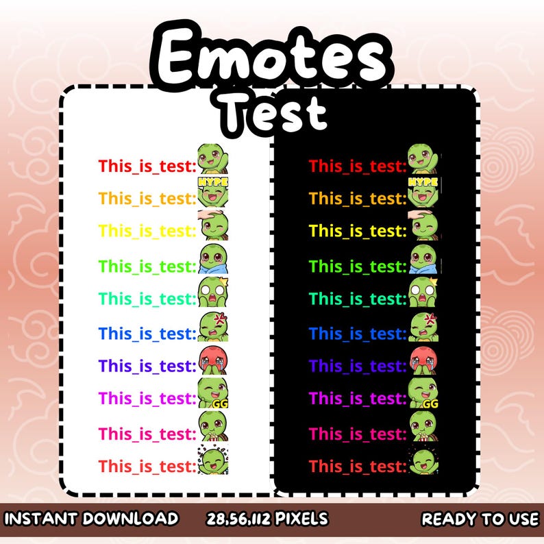Twitch Emotes | 50 Turtle Emotes Megapack | Twitch, Discord, Kick| Cute ...