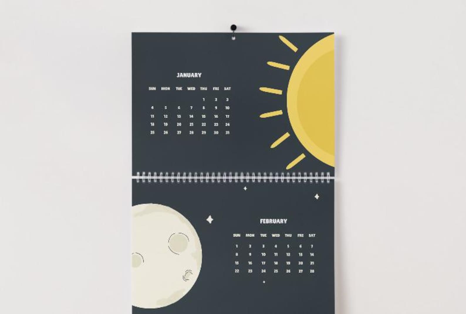 2026 Space Calendar (printable) | Handmade | Planets, Rockets, and ...