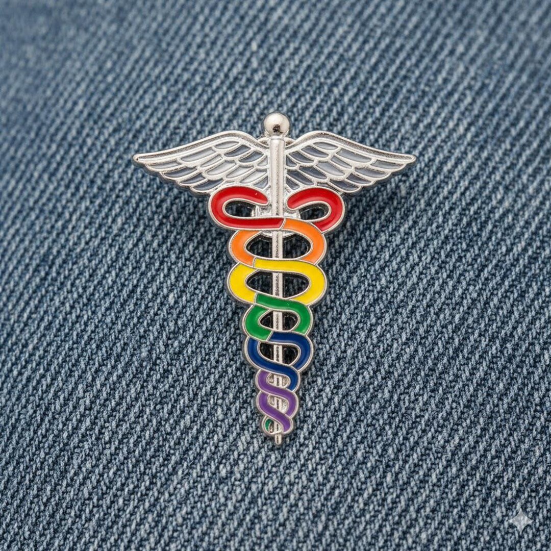 Rainbow Caduceus Pins for Medical Professionals, Paramedics, Nurses ...