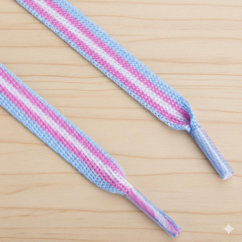Transgender Flag Shoelaces | Pink Blue White Trans Gay Pride Shoe Laces ...