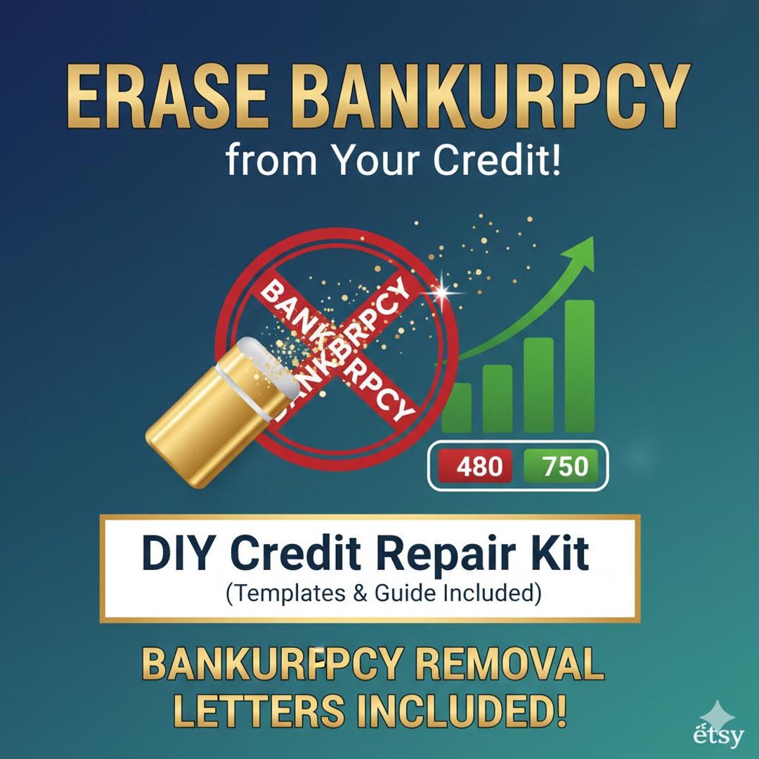 Erase Bankruptcy From Your Credit – FULL DIY Credit Repair Kit - Etsy