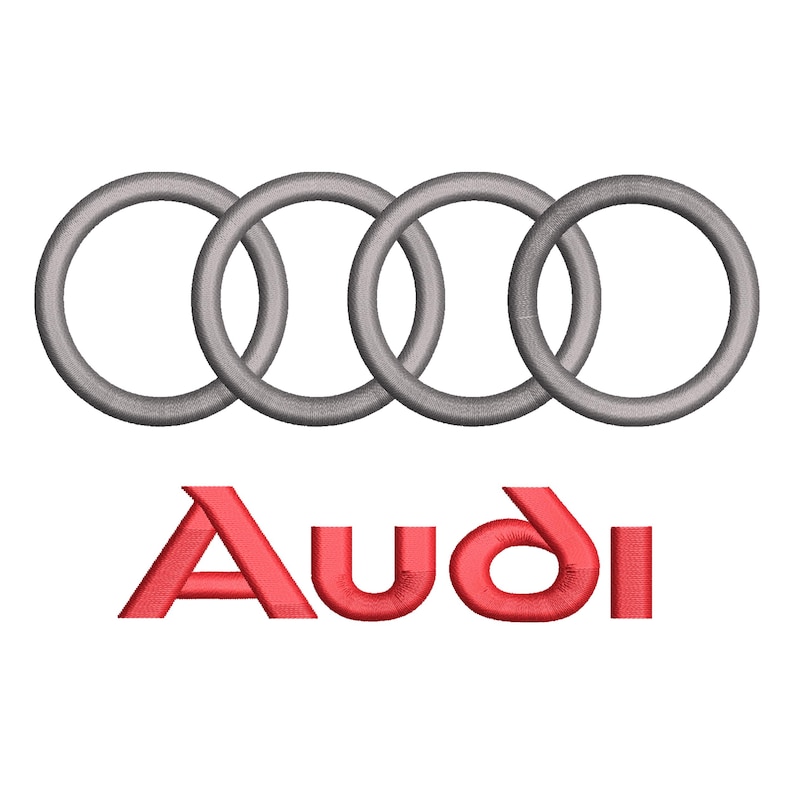 Audi Logo Embroidery Design | Car Logo Machine Embroidery File | 2.5–5 ...