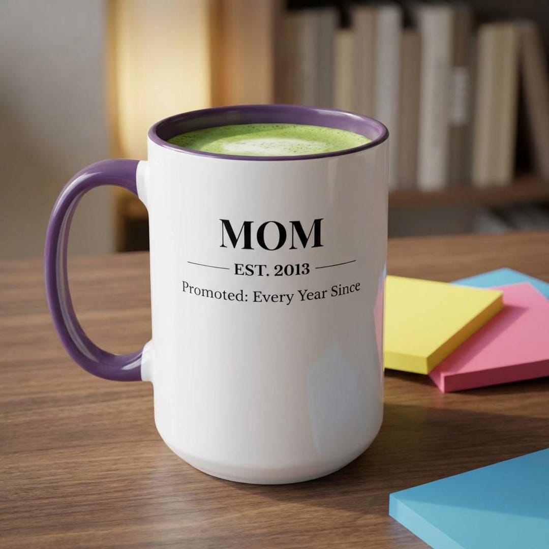 Personalized Mug Gift for Her, Custom Mom Coffee Mug With Name & Year ...