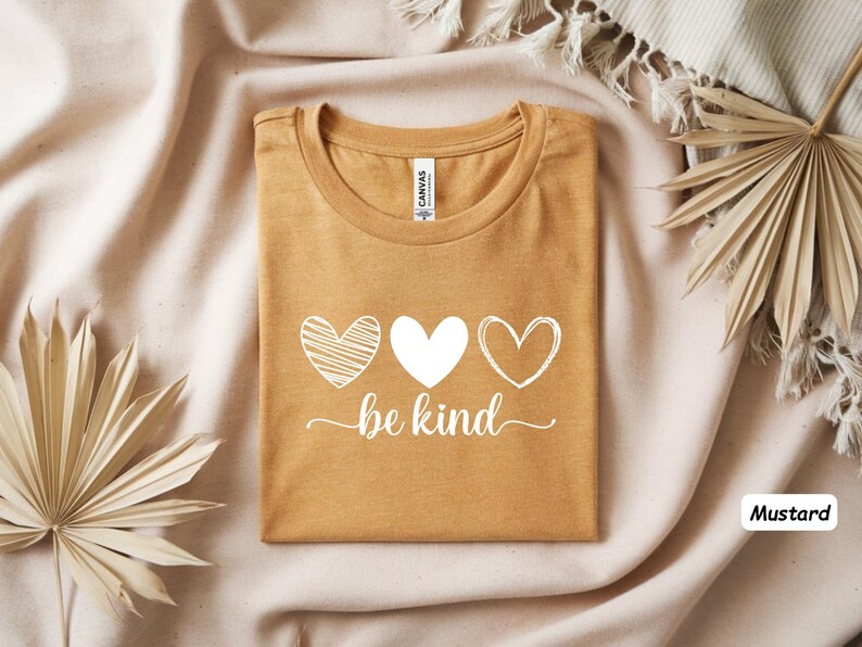 Be Kind Heart Tee | Valentines Day Kindness Shirt | Positive Message ...