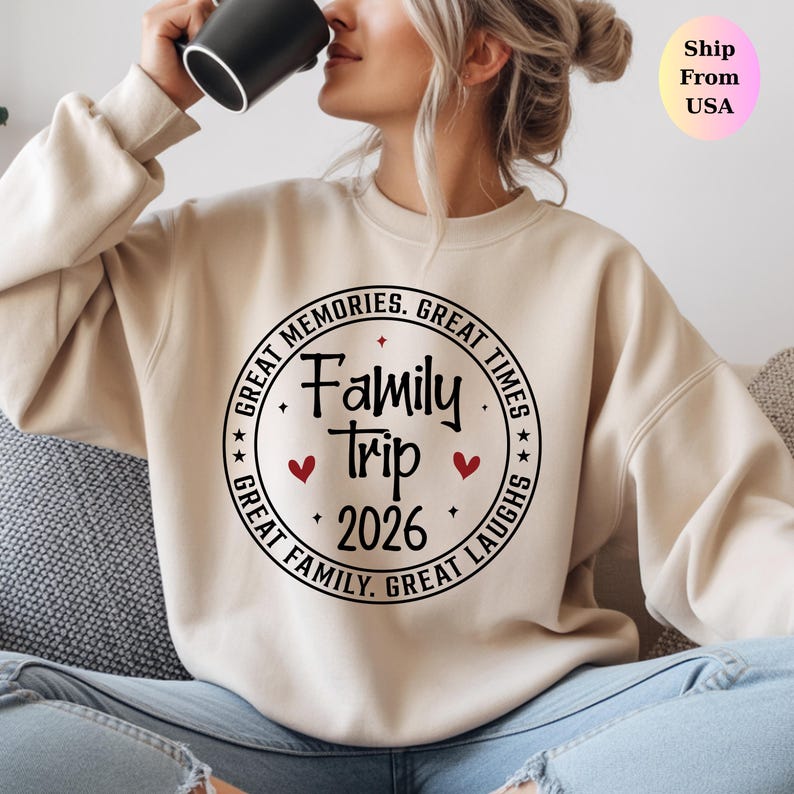 Family Trip 2026 Shirt, Matching Vacation Tee, Summer Travel Top, Group ...