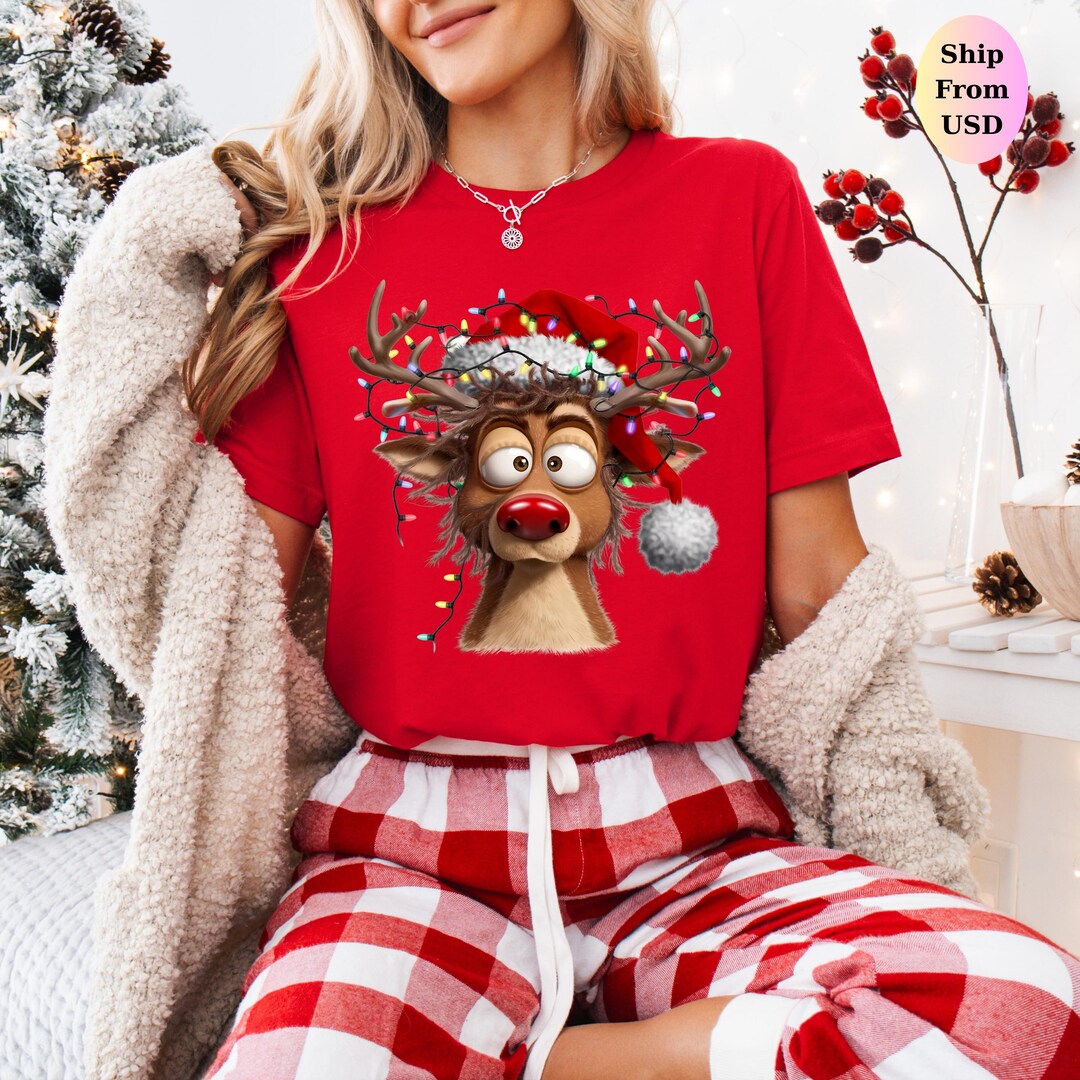 Reindeer Christmas Shirt, Holiday Lights Sweatshirt , Coyz Winter ...