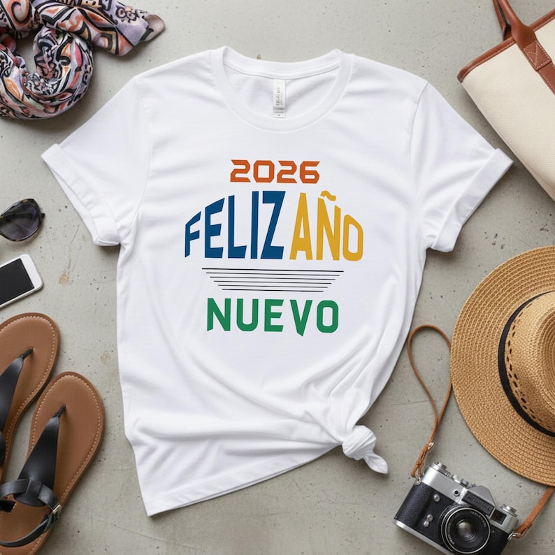Capodanno 2026 PNG, 2026 Feliz Ano Nuevo Download digitale, Maglietta di Capodanno png ...