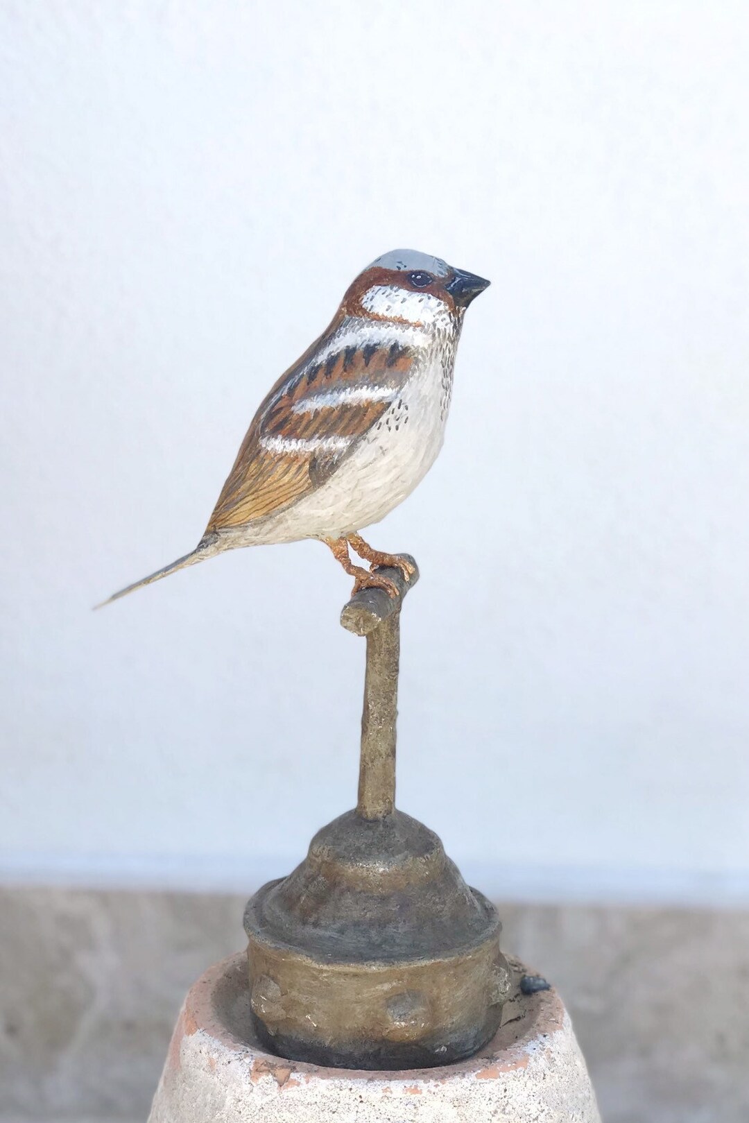 Paper Maché Sparrow, Sparrow Sculpture Made of Paper - Etsy