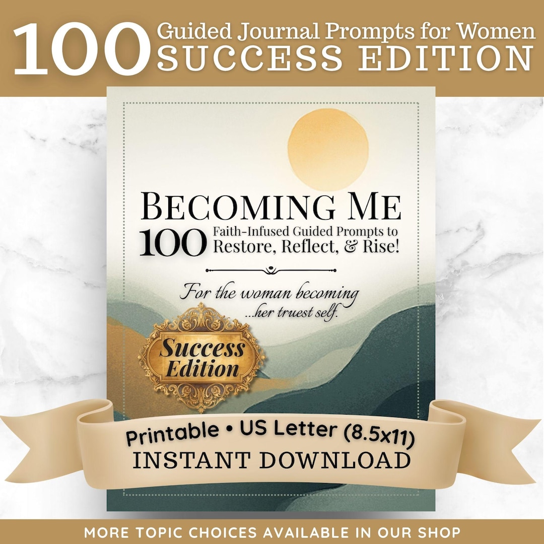Printable Success Journal for Women | 100 Guided Writing Prompts for ...