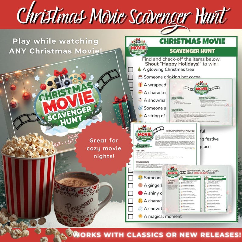 Christmas Party Games for Kids & Families | Printable Christmas Bingo ...