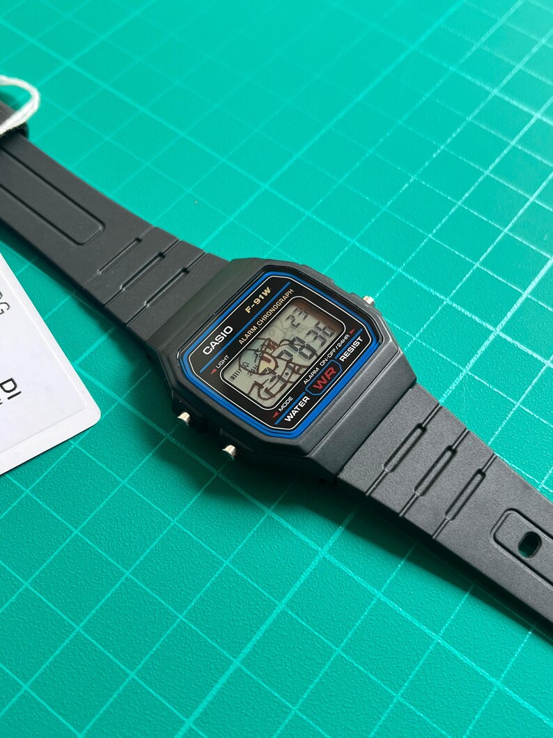 Casio F-91W Squidward Tentacles Custom Watch – Retro Digital Style With ...