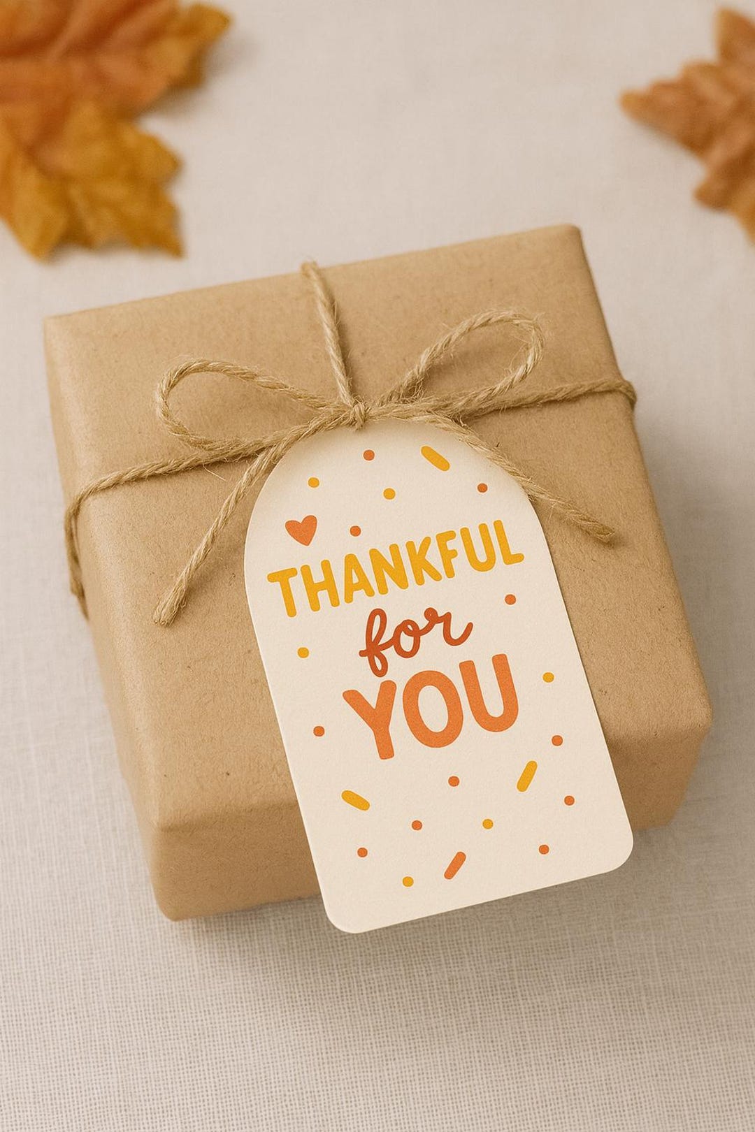 Thankful for You Fall Gift Tags: Printable Thanksgiving Favor Tags (PDF ...