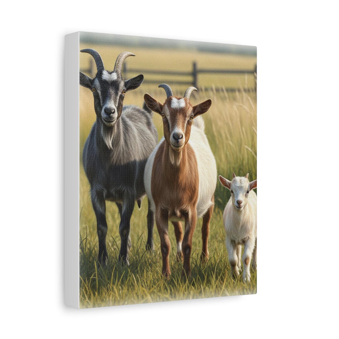 Three Goats Canvas - Etsy