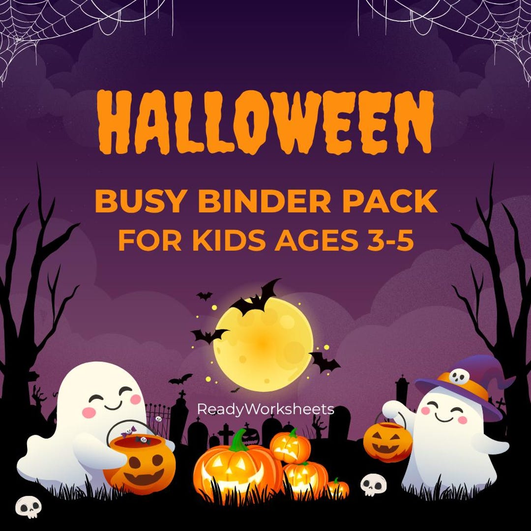 Halloween Busy Binder – Preschool Learning Activity Pack (PDF) - Etsy
