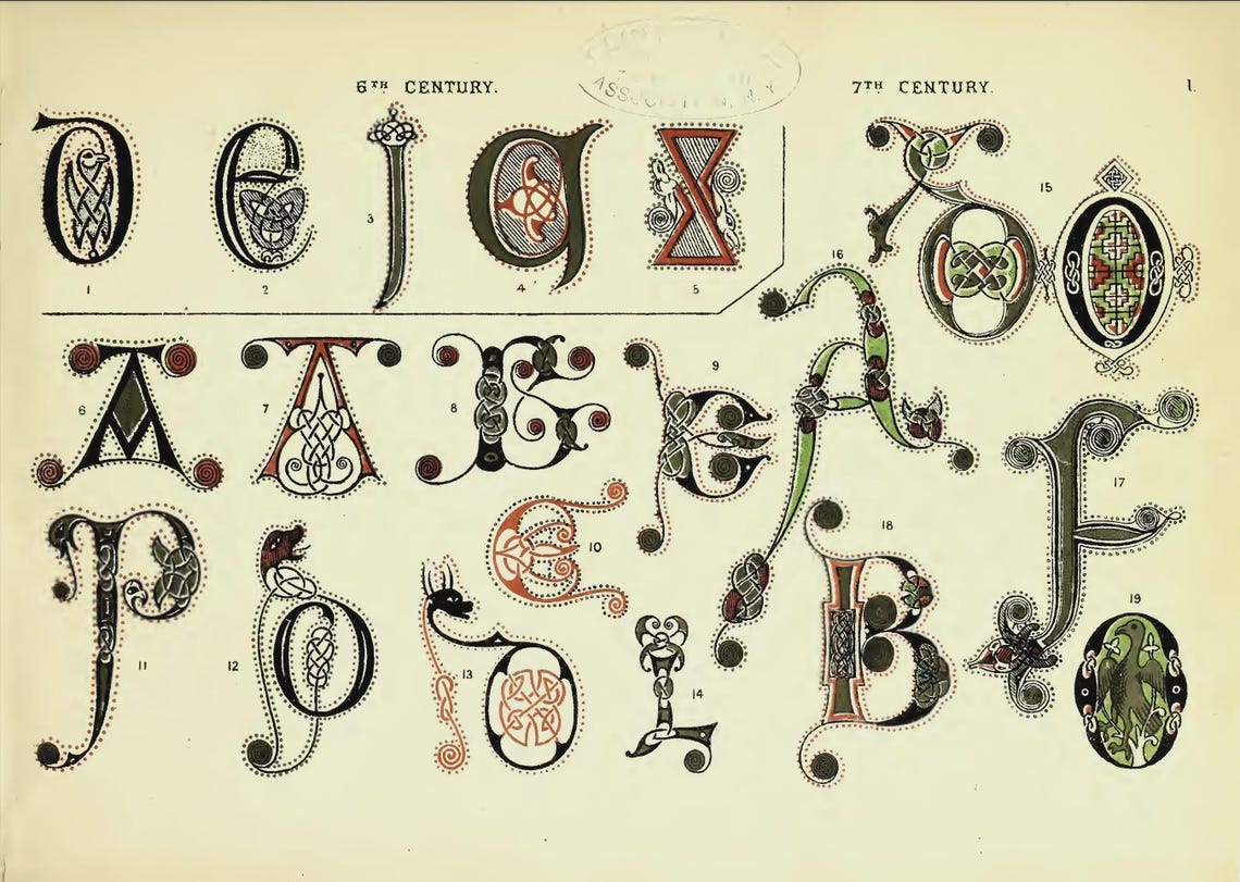 Beginners' GUIDE to Alphabet ILLUMINATION and 148 Pages Templates ...