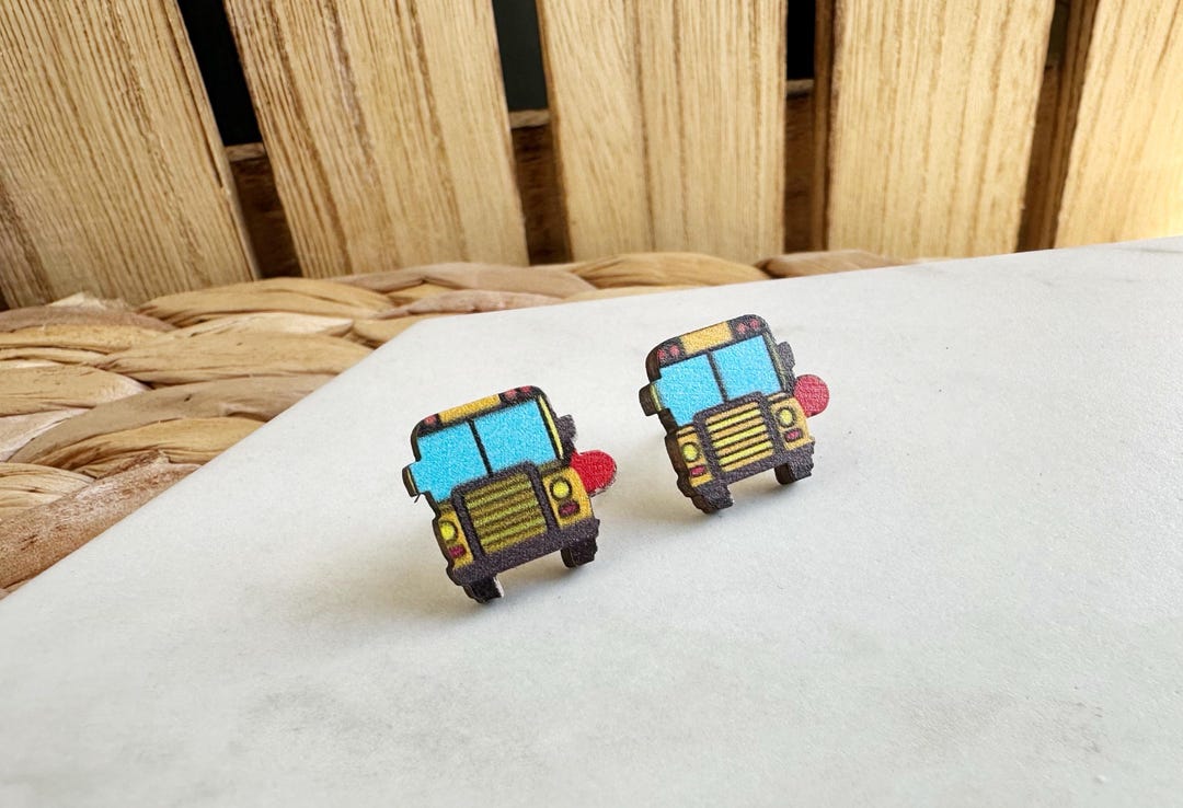 Bus Driver Earrings, Teacher Appreciation Gift - Etsy