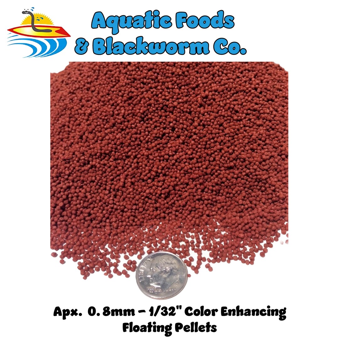 0.8 Micro Floating Red Coloring Vitamin Enhanced Pellets for Bettas ...